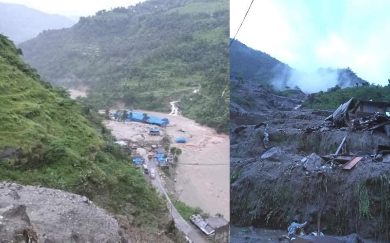 सिन्धुपाल्चोक उडेको प्रदेशमन्त्री सवार हेलिकप्टर नेपालथोकमा आकस्मिक अवतरण